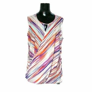 Cato | Tops | Cato Multi Colored Sleeveless Tank Top | Poshmark